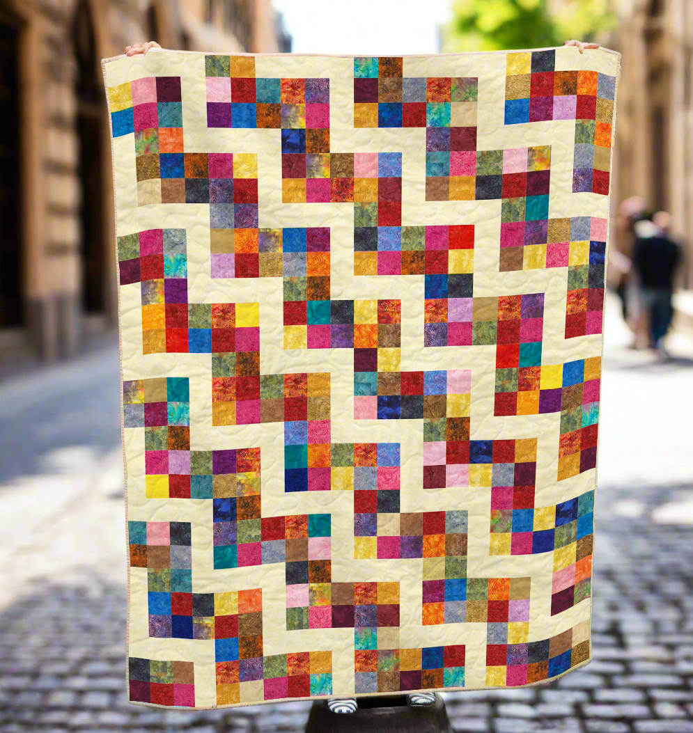 Radiant Steps Quilt Pattern – Boho Blanket