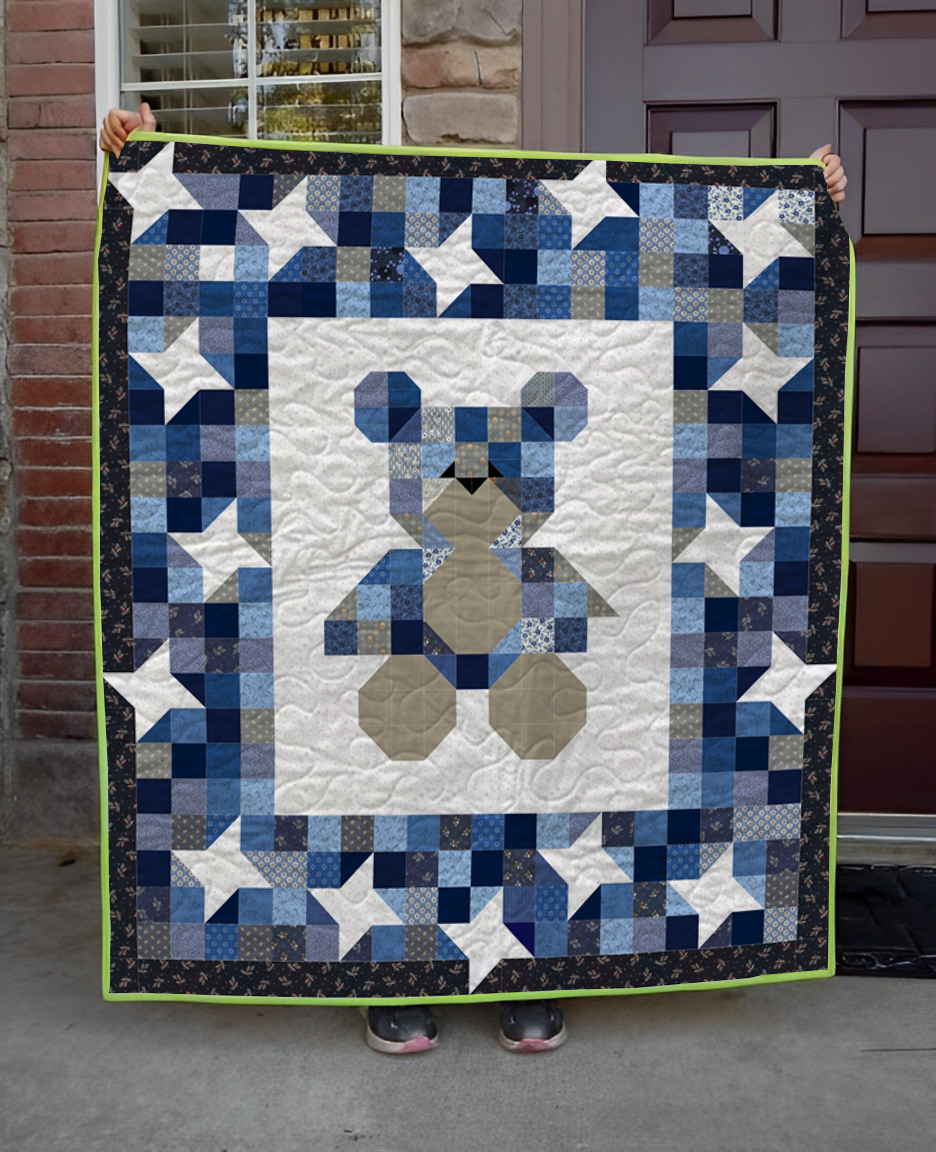 Starlight Teddy Quilt Pattern – Boho Blanket
